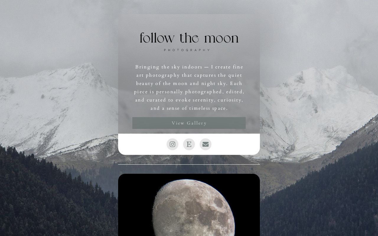 Follow The Moon Photography